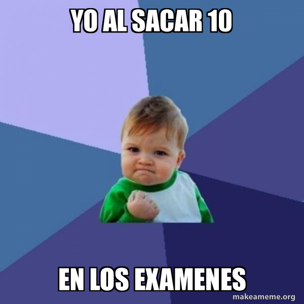 yo al sacar 10 en los examenes - Success Kid Meme Generator