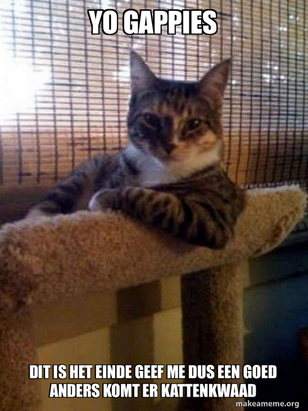 yo gappies dit is het einde geef me dus een goed anders komt er ...
