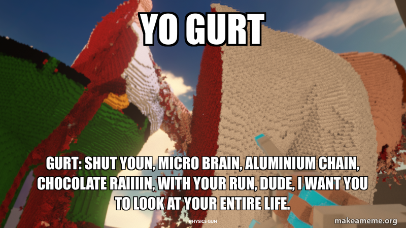 yo gurt gurt: Shut youn, micro brain, aluminium chain, CHOCOLATE ...