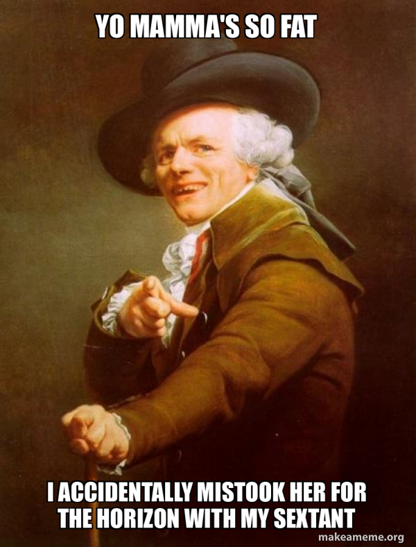 yo mamma's so fat i accidentally mistook her for the horizon with my ...