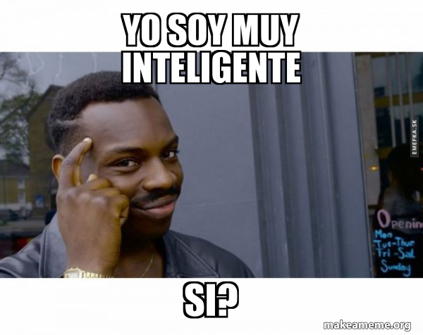 Yo soy muy inteligente SI? - Roll Safe Black Guy Pointing at His Head ...