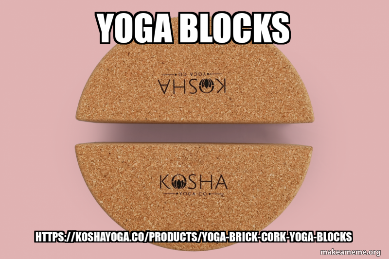 Yoga blocks https://KoshaYoga.co/products/yoga-brick-cork-yoga-blocks ...