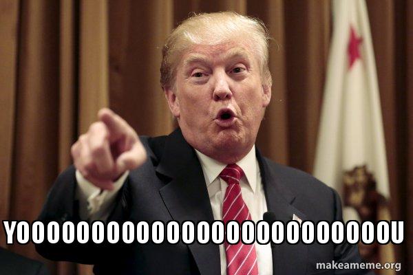 YOOOOOOOOOOOOOOOOOOOOOOOOOU - Donald Trump Says Meme Generator