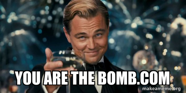 YOU ARE THE BOMB.COM - Great Gatsby Reaction - Leonardo DiCaprio Toast ...