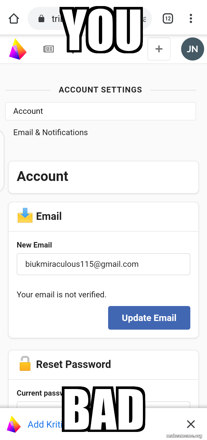 You Bad Meme Generator