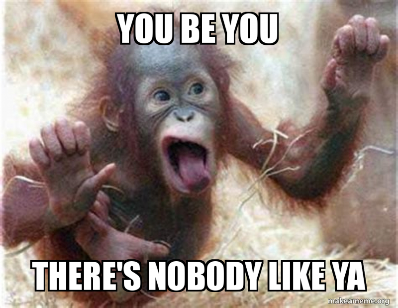 You Be You There's nobody like ya Meme Generator