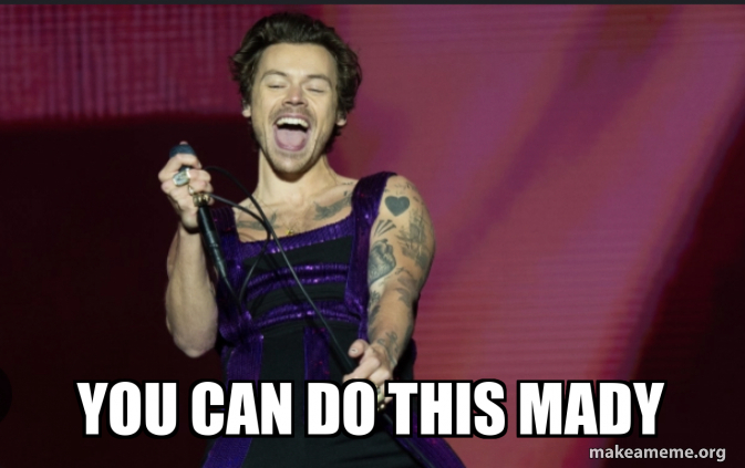 You can do this Mady - Harry styles motive note Meme Generator