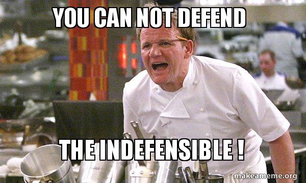 You Can not defend the Indefensible ! - Gordon Ramsay Hell's Kitchen ...
