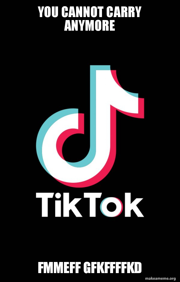 You cannot carry anymore Fmmeff gfkffffkd - TikTok Meme Generator