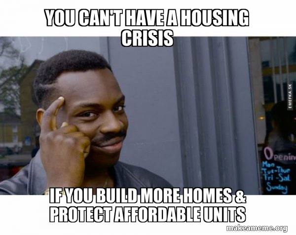 YOU CAN'T HAVE A HOUSING CRISIS IF YOU BUILD MORE HOMES & PROTECT ...