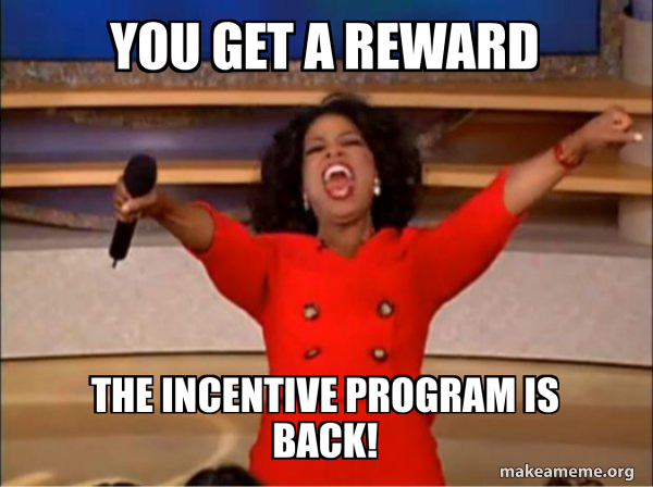 You Get a Reward The incentive program is back! - Oprah Winfrey - You ...