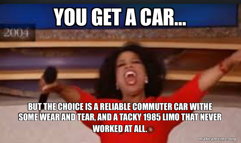 you get a car… But the choice is a reliable commuter car withe some ...