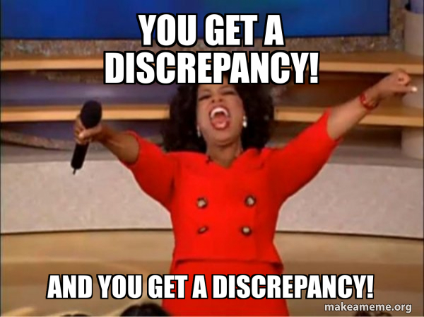 you get a discrepancy! and you get a discrepancy! - Oprah Winfrey - You ...