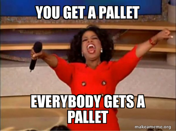 You get a pallet everybody gets a pallet - Oprah Winfrey - You Get a ...
