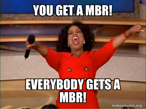 you get a mbr! everybody gets a mbr! - Oprah Winfrey - You Get a Car ...