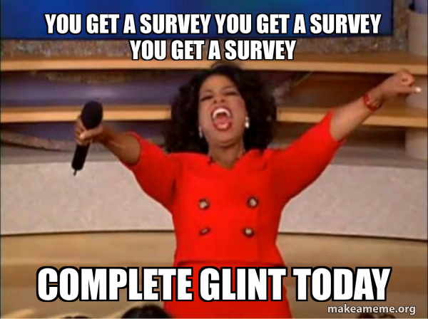 You get a survey you get a survey you get a survey Complete Glint Today - Oprah Winfrey - You ...