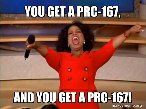 You get a PRC-167, and you get a PRC-167! - Oprah Winfrey - You Get a ...