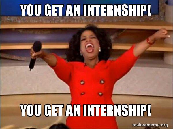 You get an internship! You get an internship! - Oprah Winfrey - You Get ...
