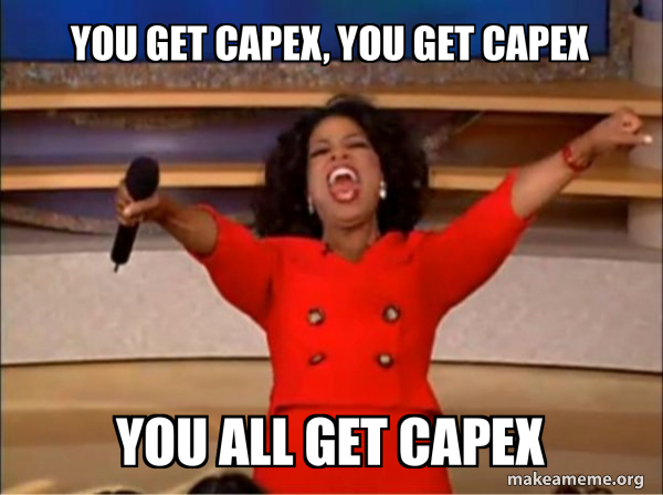 You get Capex, you get capex you all get capex - Oprah Winfrey - You ...