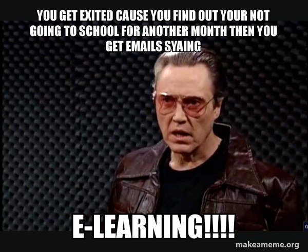 You get exited cause you find out your not going to school for another ...