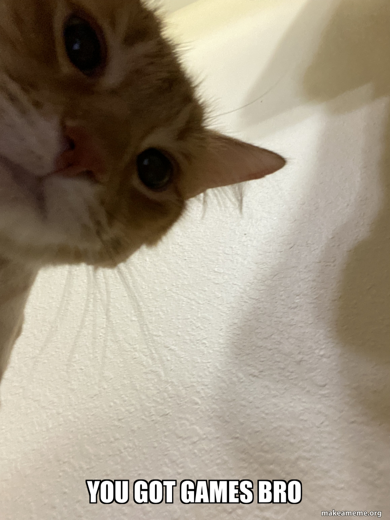 You got games bro Meme Generator