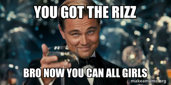 You got the rizz bro now you can all girls - Great Gatsby Reaction ...