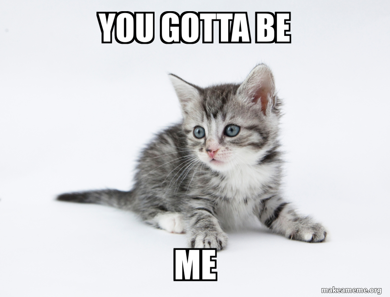 you gotta be ME Meme Generator