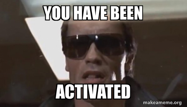 YOU HAVE BEEN ACTIVATED - The Terminator Meme Generator