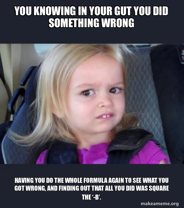 You knowing in your gut you did something wrong Having you do the whole ...