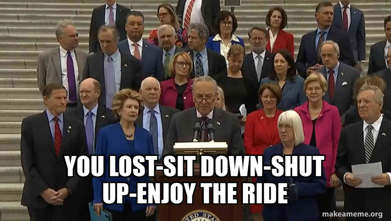 you lost-sit down-shut up-enjoy the ride Meme Generator