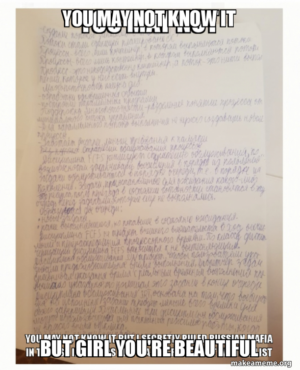 YOU MAY NOT KNOW IT BUT GIRL YOU'RE BEAUTIFUL Meme Generator