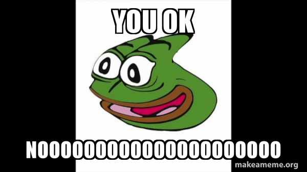 YOU OK NOOOOOOOOOOOOOOOOOOOOO - Pepega Meme Generator