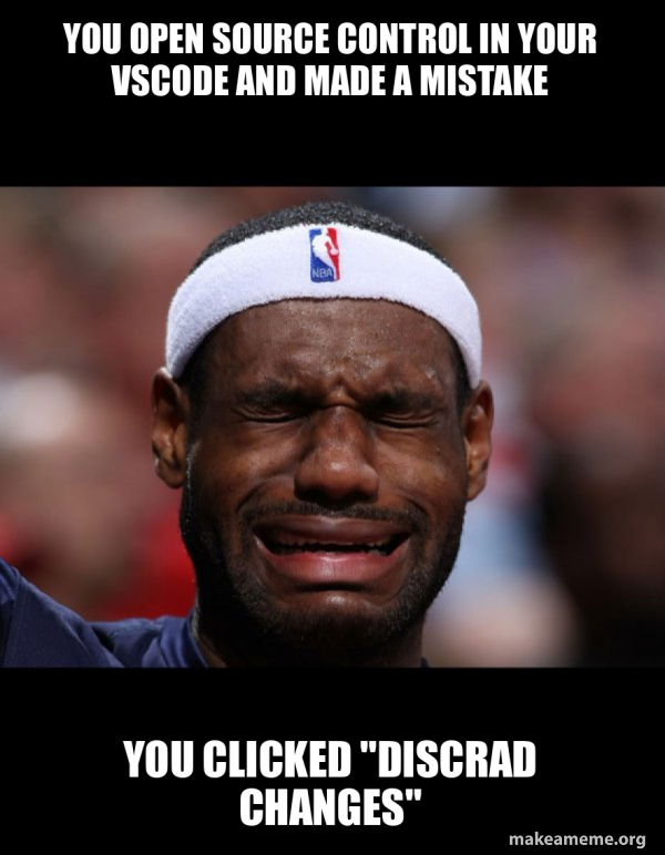 You open source control in your vscode and made a MISTAKE YOU CLICKED ...