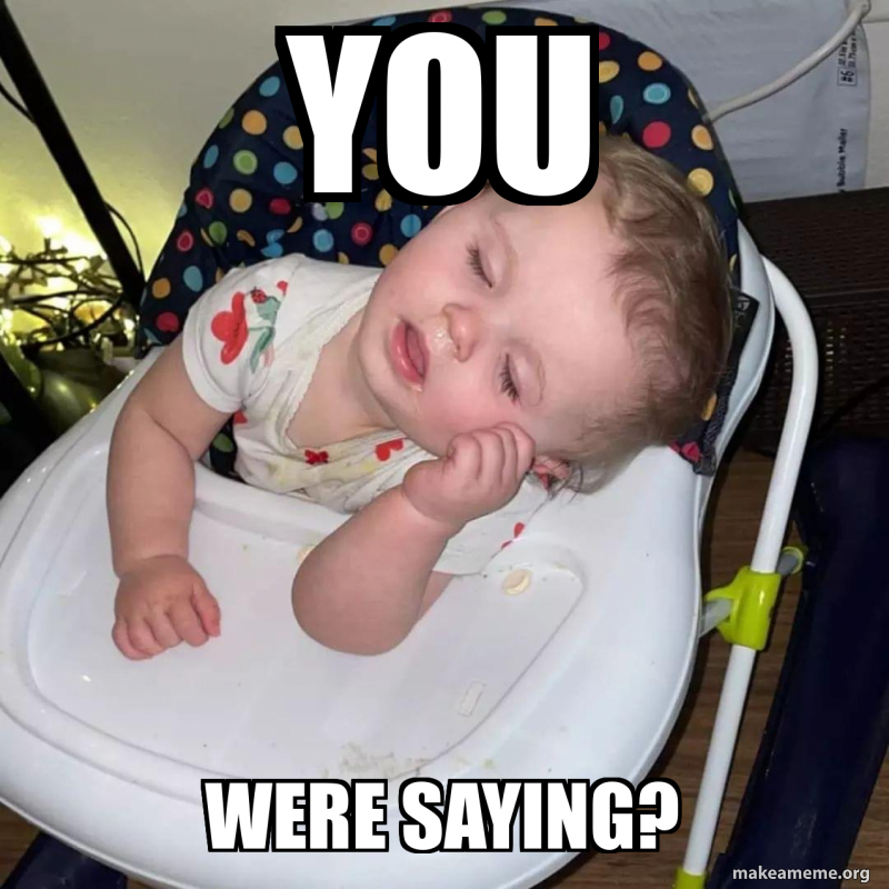 You Were saying? Meme Generator