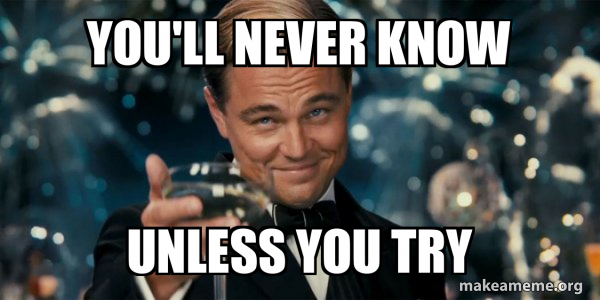 You'll never know unless you try - Great Gatsby Reaction - Leonardo ...