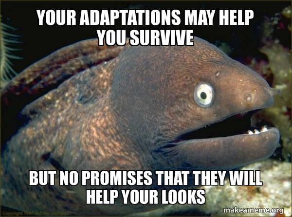 your adaptations may help you survive but no promises that they will ...