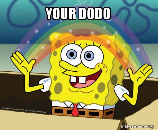 Your DODO - Rainbow SpongeBob Meme Generator