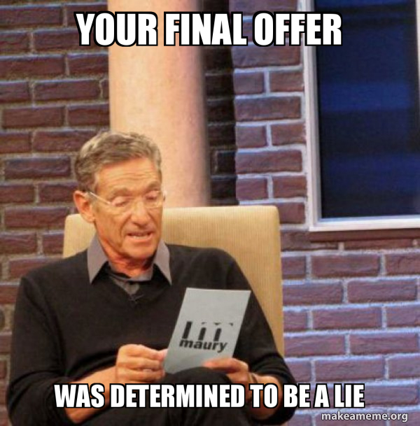 Your final offer Was determined to be a lie - Maury Povich Lie Detector ...