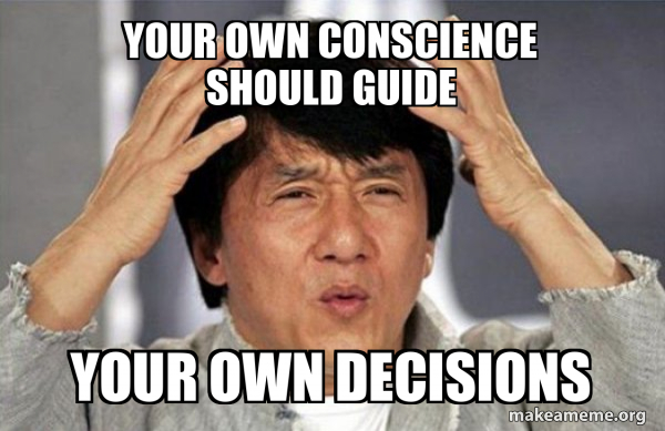 Your OWN conscience should guide your OWN decisions - Jackie Chan Why ...