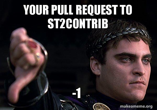 your pull request to st2contrib -1 - Downvoting Roman Meme Generator