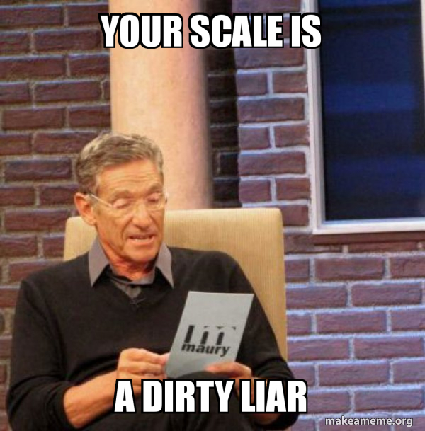 Your scale is a dirty liar - Maury Povich Lie Detector Test Meme Generator