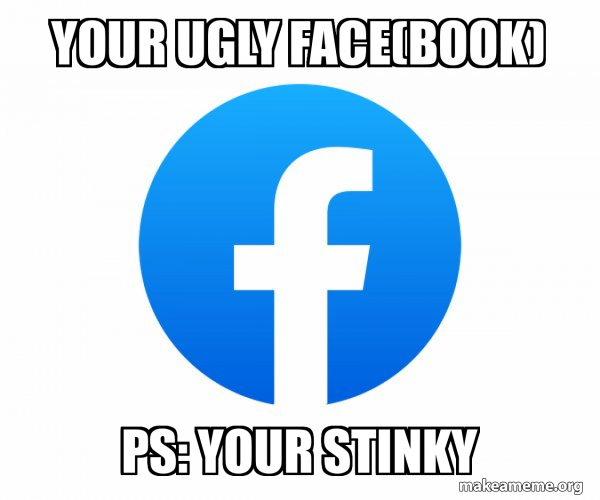 your ugly face(book) ps: your stinky - Facebook Meme Generator