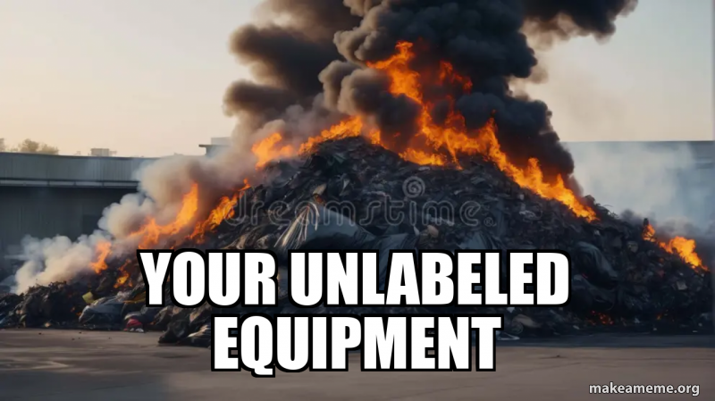 your unlabeled equipment Meme Generator
