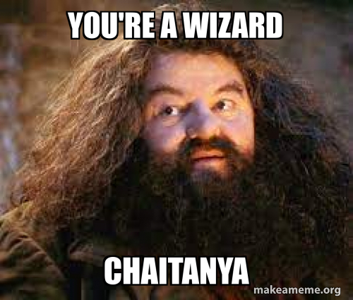 You're a wizard Chaitanya Meme Generator