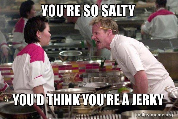 Youre Salty Meme You Are Fucking Awesome Funny Friendship Postcard
