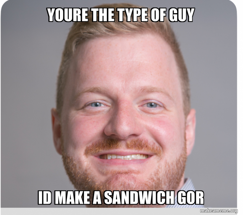 Youre the type of guy Id make a sandwich gor Meme Generator