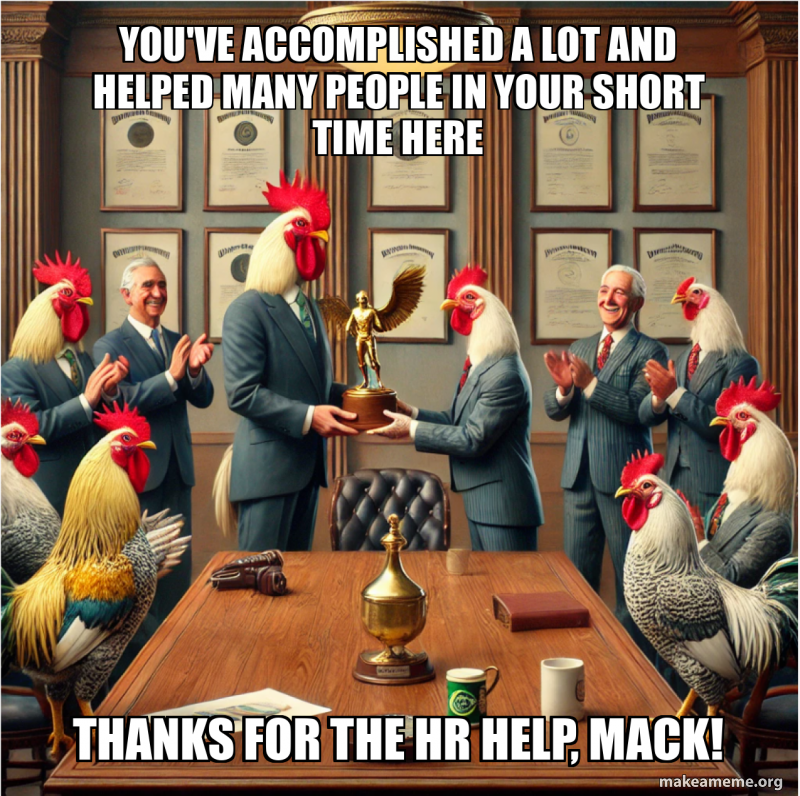 You've accomplished a lot and helped many people in your short time ...