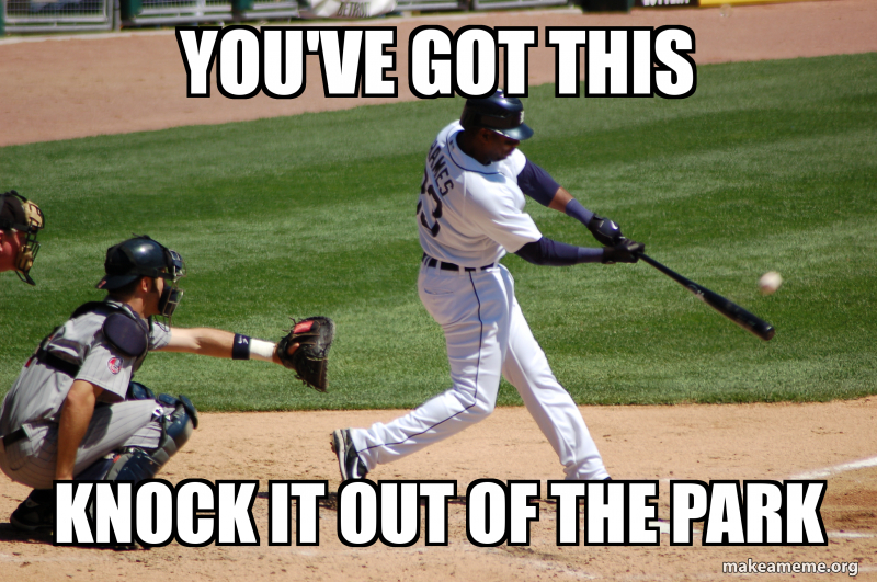 you've got this knock it out of the park Meme Generator