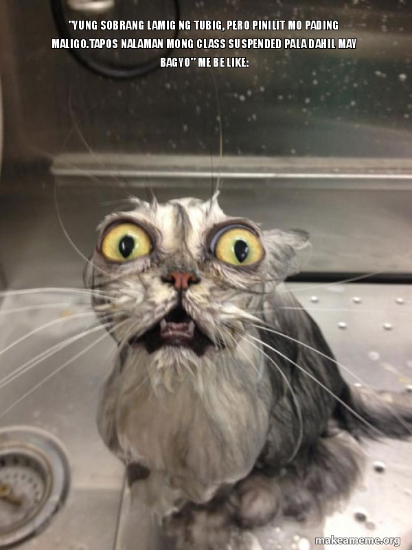 "Yung sobrang lamig ng tubig, pero pinilit mo pading maligo.Tapos ...