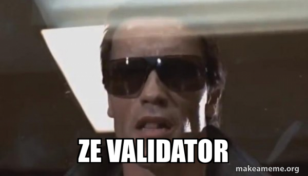 Ze Validator - The Terminator Meme Generator